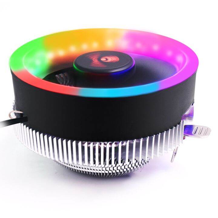 COOLMOON Q2 RGB LED Computer PC CPU Chassis Cooling Cooler Fan Heat ...