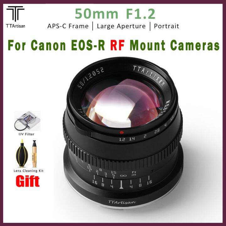 Ttartisan 50mm F1 2 Aps C Lens For Canon Eos R Rf Mount Cameras