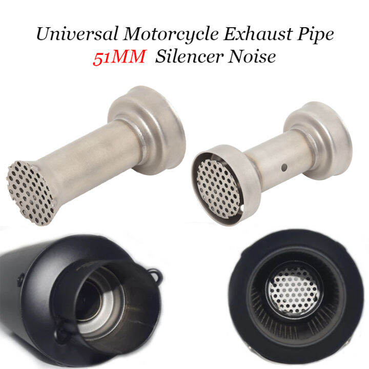 For 51mm inlet Motorcycle Exhaust Muffler DB Killer Silencer Muffler ...
