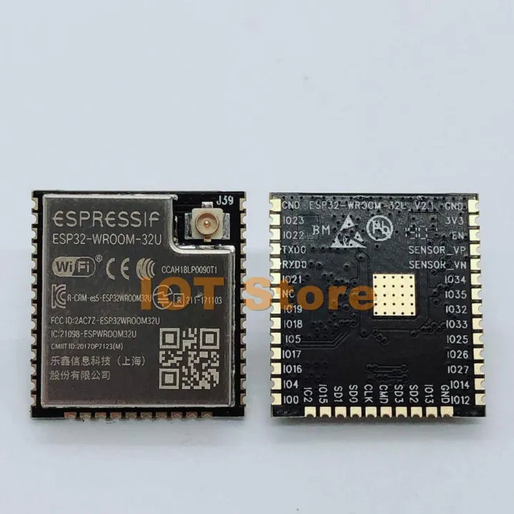Mô đun Esp32 Wi Fi Bt Ble Esp32 Wroom 32u Đầu Nối Ăng Ten Ipex 32mbits Bộ Nhớ Flash 4mb 