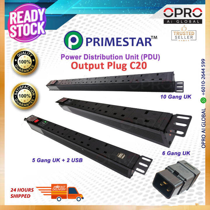 [C20] Primestar Sirim Surge / Lightning Protection 19inch Server Rack ...