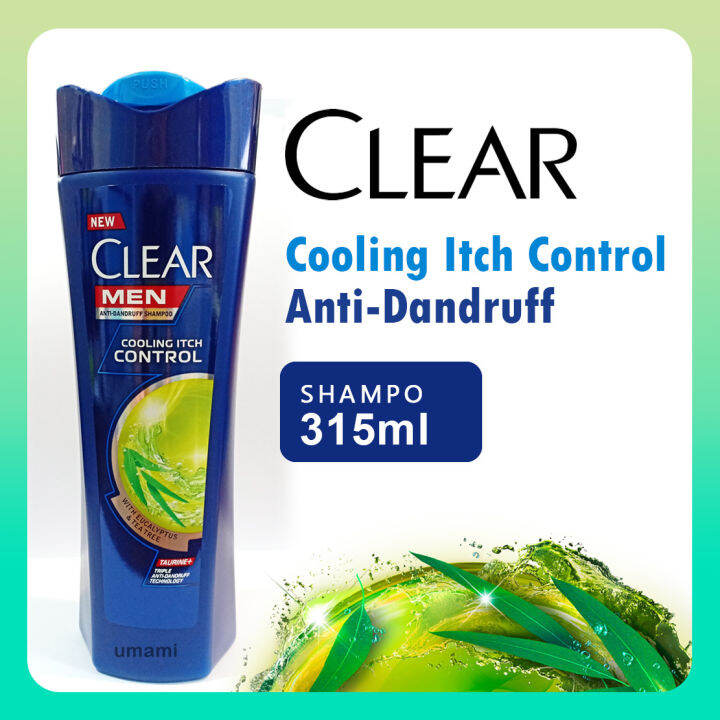 Clear | Men Cooling Itch Control Anti-Dandruff Shampoo (315ml) | Lazada