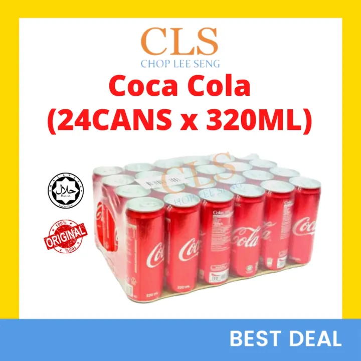 CLS Coke Coca Cola Can Rasa Asli Kurang Kalori Kotak Ktk Carton Ctn ...