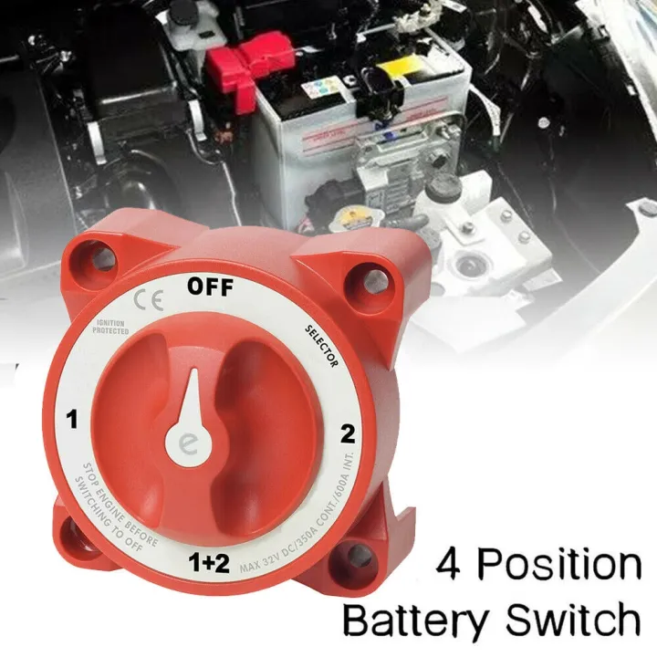 4 Position Blue sea 32V 350 Amp E Series Waterproof Ignition Protected ...