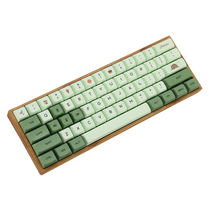 125 Keys Keycaps Matcha Theme PBT XDA Profile Keycaps for Mechanical ...