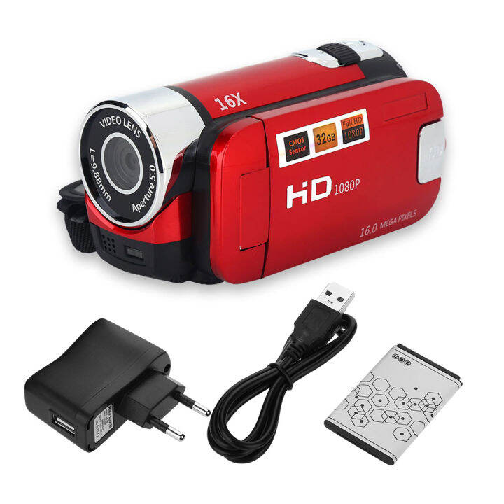 Kamera Video DV Camcorder Digital definisi tinggi, rotasi 270 ° 1080P ...