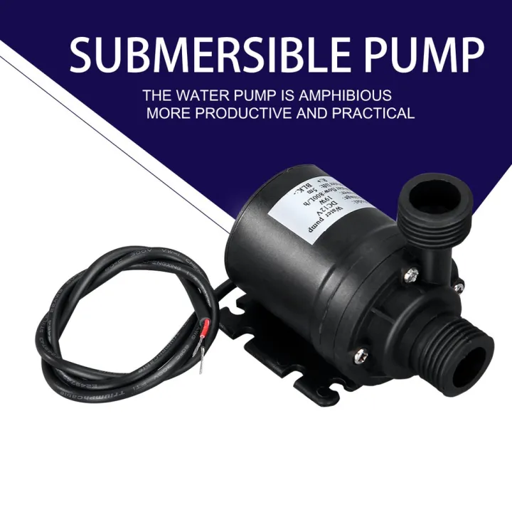 Professional Ultra Quiet Mini DC 12V Lift 5M 800L/H Brushless Motor ...