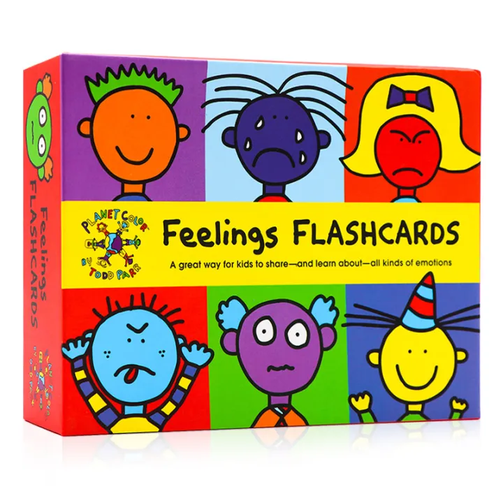 English original genuine emotional expression flash card gift box ...