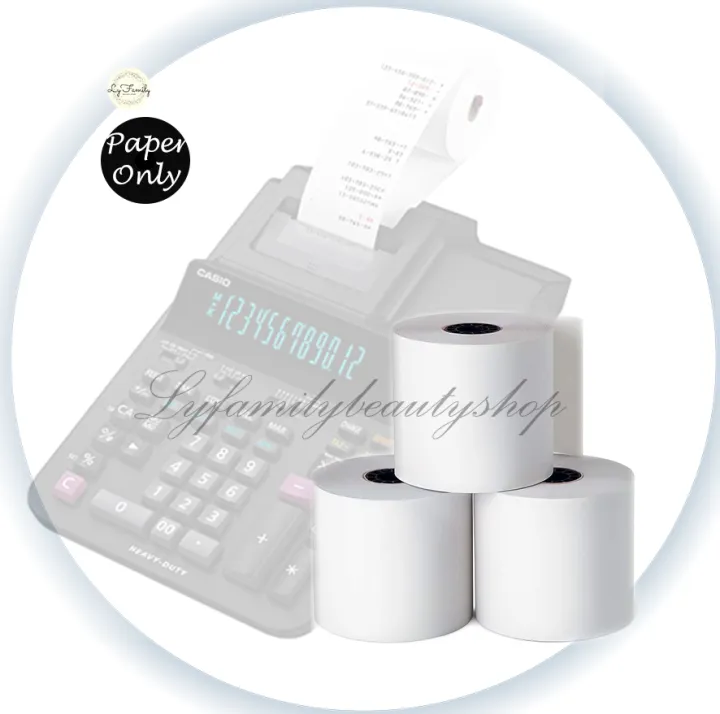PAPER ONLY Adding Machine Tape Calculator Paper printing 1roll | Lazada PH