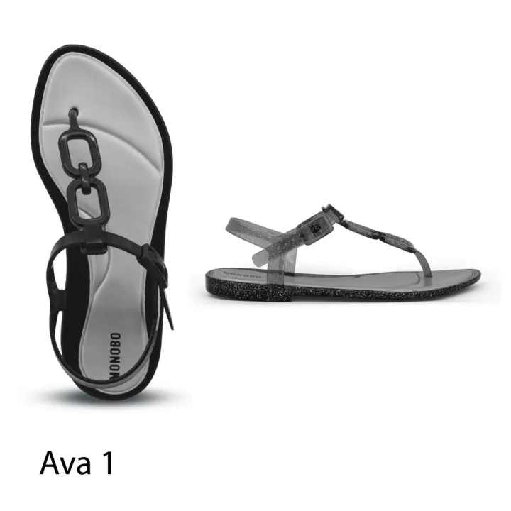 ส่งฟรี Monobo signature รองเท้าแบบรัดส้นรุ่น AVA 1 New // สีดำ-ดำSize 8 ...