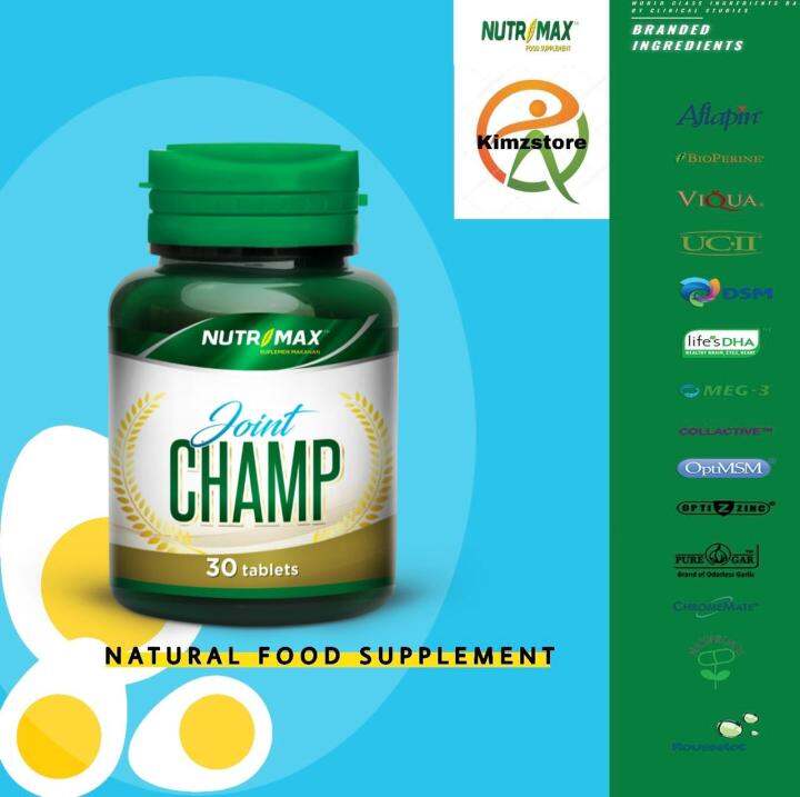 Nutrimax Joint Champ 30 Tablet / Vitamin Tulang / Vitamin Sendi / Vitamin Arthritis | Lazada ...