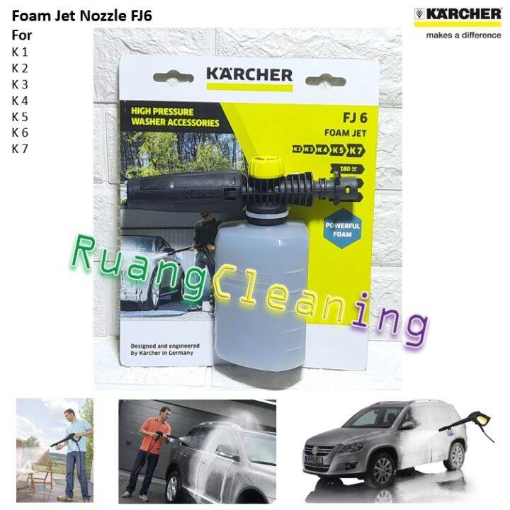Karcher Foam Jet Nozzle FJ6 Busa Salju for K1 K2 K3 K4 K5 Snow Foam ...