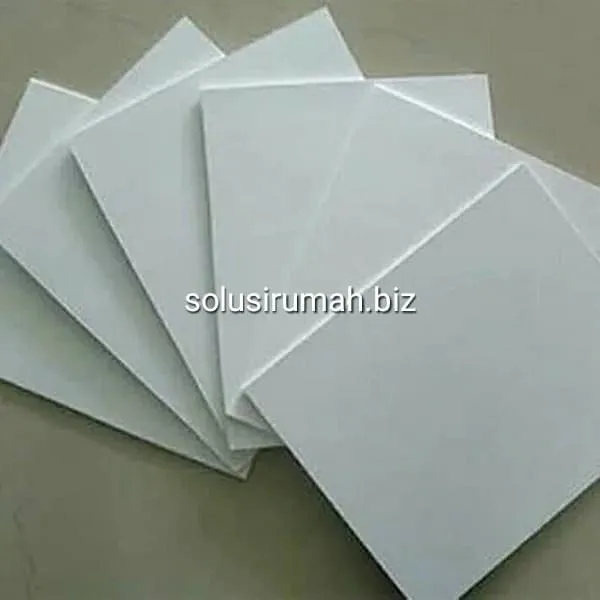 PVC SHEET BOARD Lembaran 3mm ukuran jadi 3 MM PLASTIK PAPAN FOAM PUTIH ...