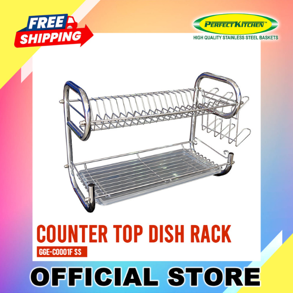 Perfect Kitchen Double Layer Plate Bowel Cup Dish Drainer Rack Drip pan ...