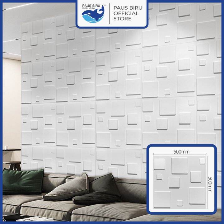 Paus Biru - WALL PANEL 3D PVC WALLPANEL WALLPAPER DINDING / WALL PANNEL ...