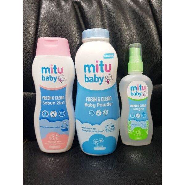 [ MITU ] Paket Lengkap Cologne 100ml + Talk 100gr + Sabun 2 in 1 ...
