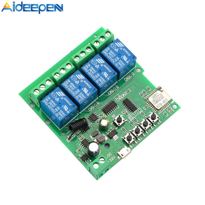 EWelink 4 Channel Smart WiFi Relay Switch Wireless Remote Control ...