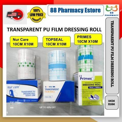 TRANSPARENT PU FILM DRESSING ROLL 10CM X 10M | Lazada