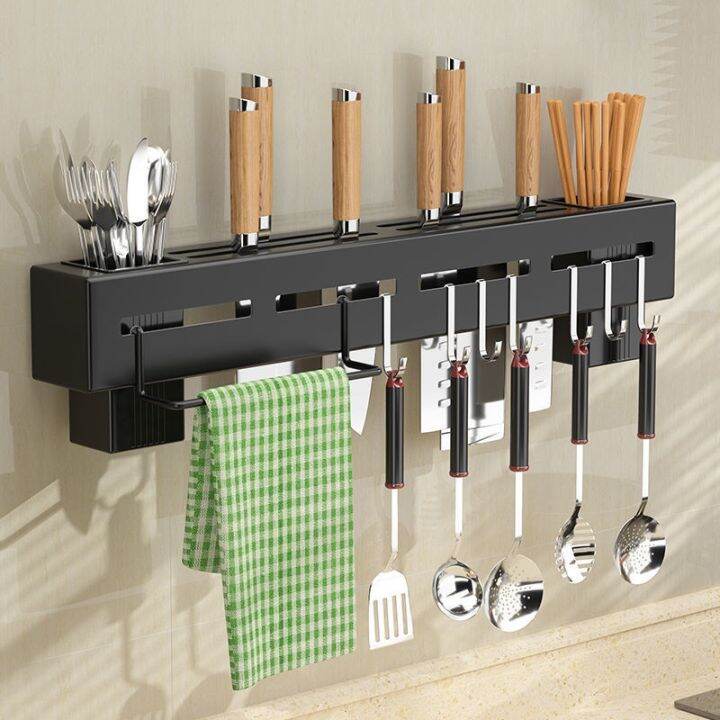 60CM Knife Holder Knife Rack Wall Mounted Kitchen Organizer Stainless ...