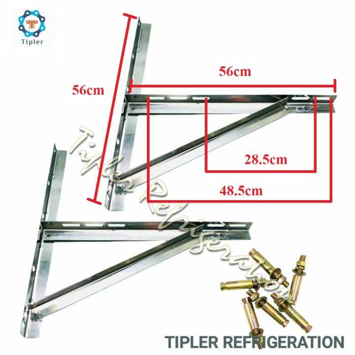 Split Type Aircon Bracket Stainless (2hp - 3hp) with 6 concrete bolts ...
