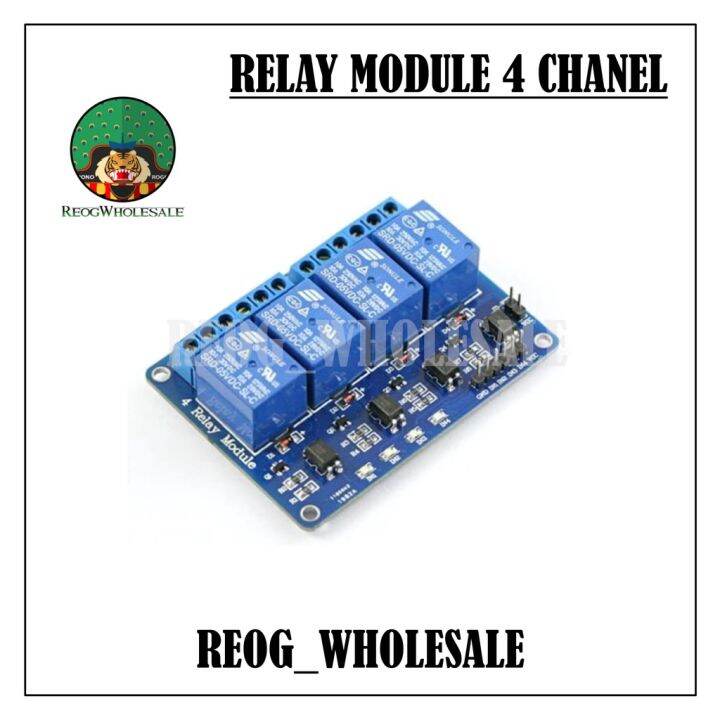 RELAY 5V 4 CHANNEL OUTPUT 250VAC 30VDC 10A WITH OPTOCUPLER MODUL ...