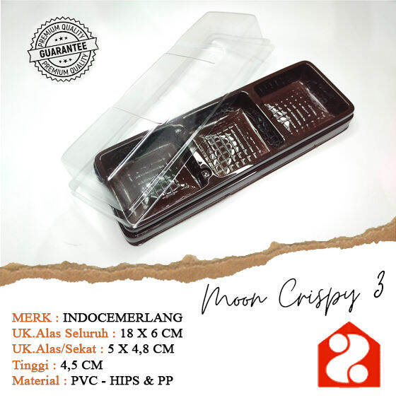 [20 SET] mika moon crispy sekat 3 / tempat kue mochi / tray moon cake ...