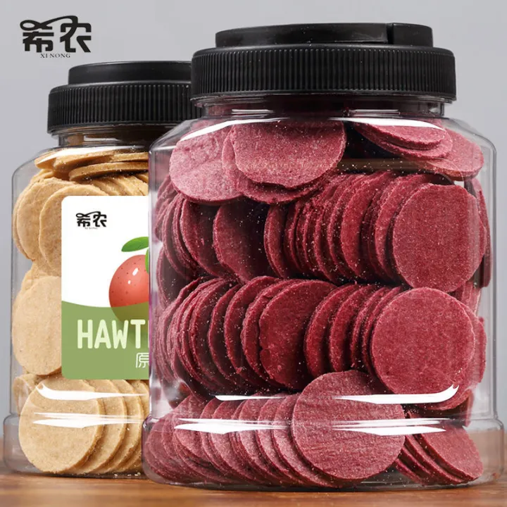 ZEJUN กระป๋อง Hawthorn Chips 500g Mulberry Hawthorn Chips ขนมขบเคี้ยว ...