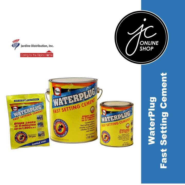 Waterplug Fast Setting Cement Cementitious Waterpoofing 200G / 2.5LBS ...