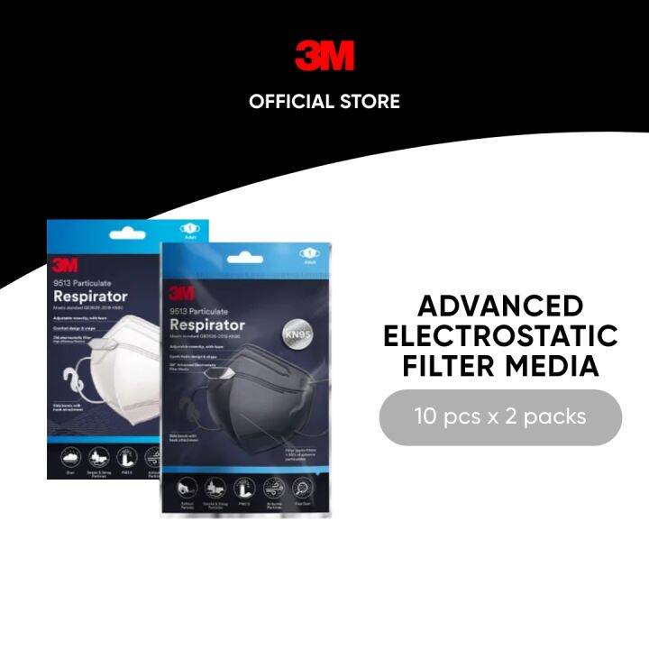3M™ [Special Bundle] Particulate Respirator KN95 Face Mask, Advanced ...
