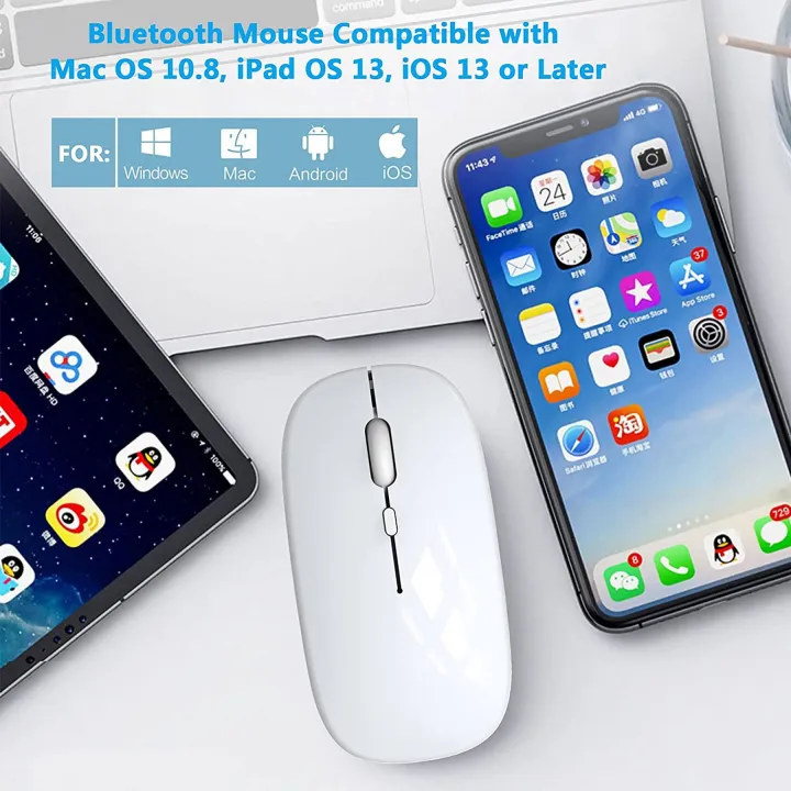 Redmond 2.4G Computer Wireless Mouse with USB Receiver Laptop Notebook Ultra Thin Silent Mouse ...