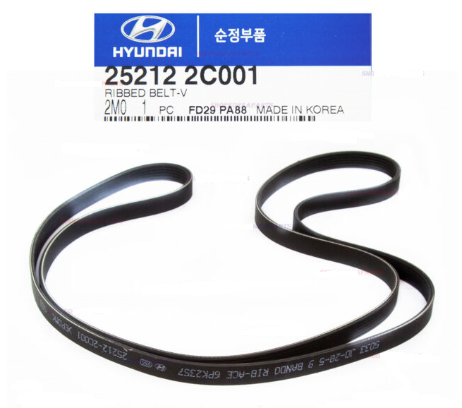 [ORIGINAL] 252122C001 FAN BELT 6PK2357 HYUNDAI GENESIS COUPE 2008 ...