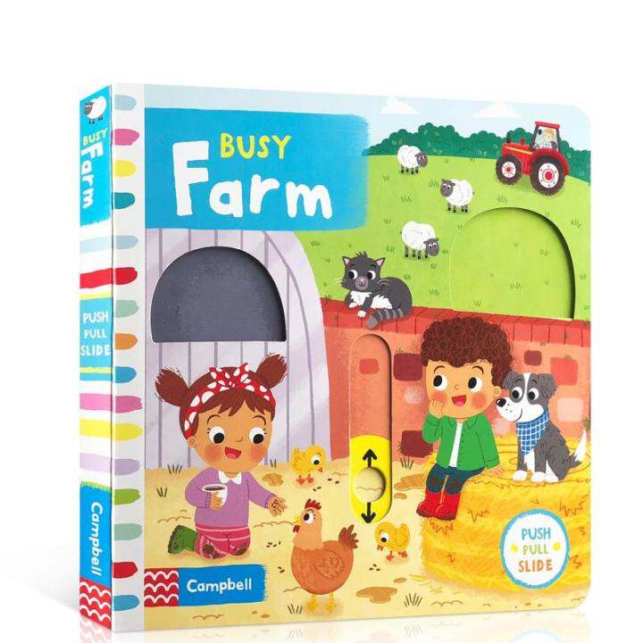 milumilu Busy Farm หนังสือกระดาษแข็งสำหรับเด็ก | Lazada.co.th