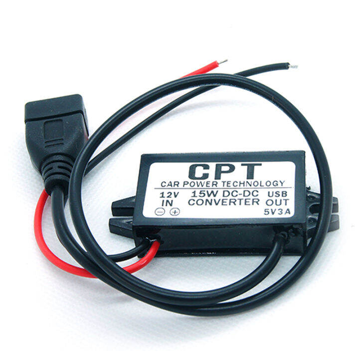 Sky Wing DC-DC Converter Module 12V To 5V USB Output Power Adapter 3A ...