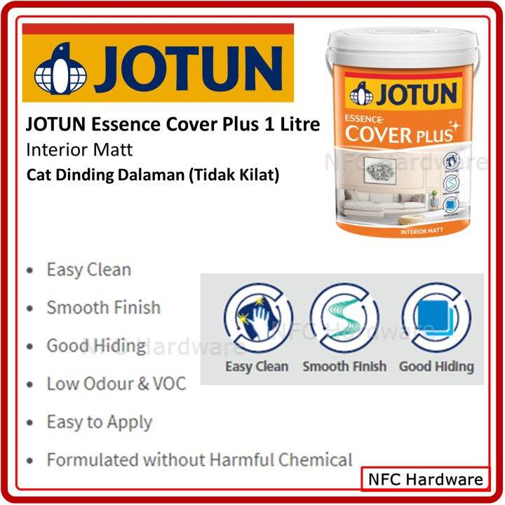 JOTUN Essence Cover Plus 1 Litre Interior Matt | Lazada