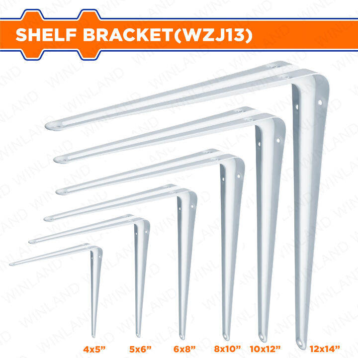 WADFOW by Winland Heavy Duty Shelf Support Brackets with 6-Fixing ...