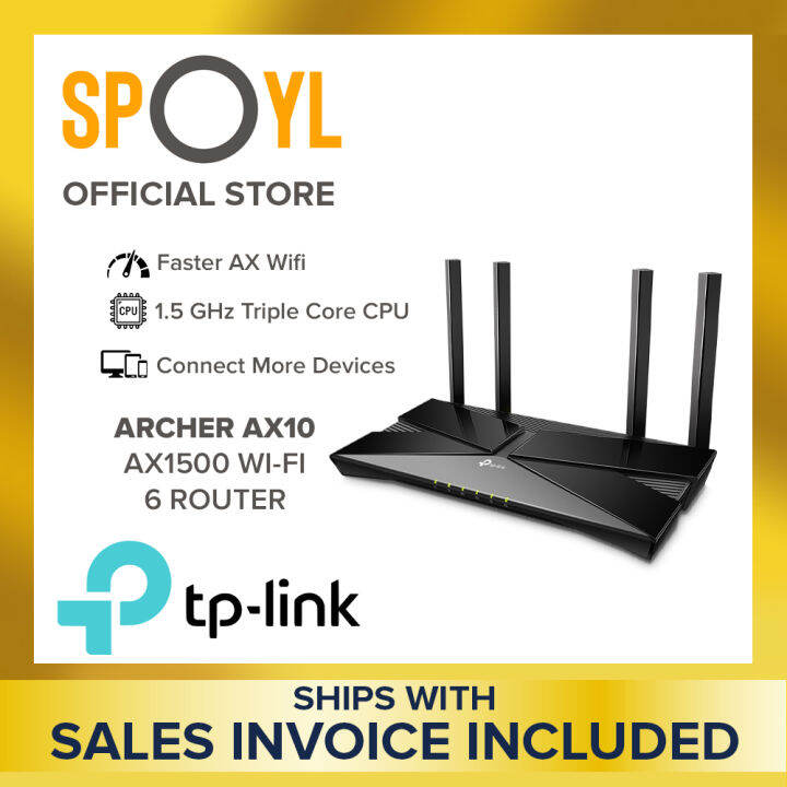 TP-Link Archer AX10 AX1500 Wi-Fi 6 Gigabit Router WiFi 6 WiFi Router ...
