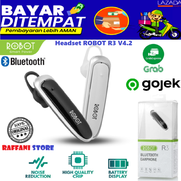 Headset ROBOT R3 Bluetooth V4.2-ORIGINAL | Lazada Indonesia