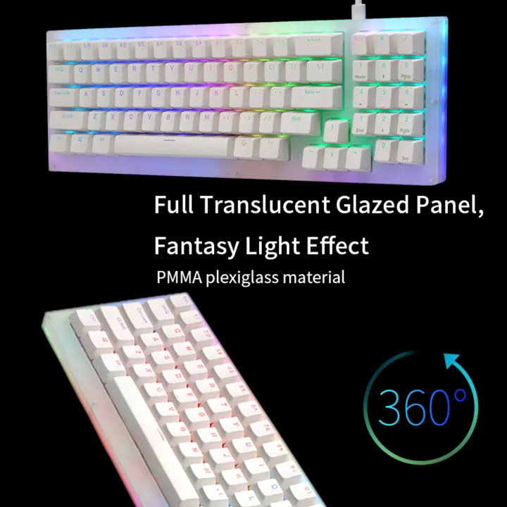 คีย์บอร์ดเกม,77 Key Mechanical Keyboard Type C สำหรับแล็ปท็อป | Lazada ...