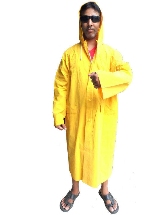 Heavy Duty Rain Coat Raincoat Motor Bike Bicycle Rain coat with Button ...
