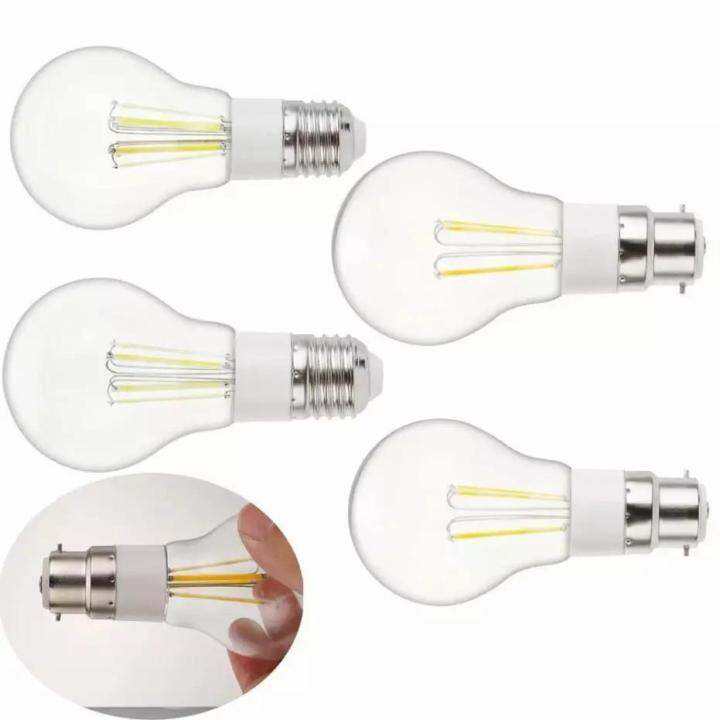 3W 4W 6W LED Edison Bulb A55 E27 B22 AC 85-265V DC12V LED Candle ...