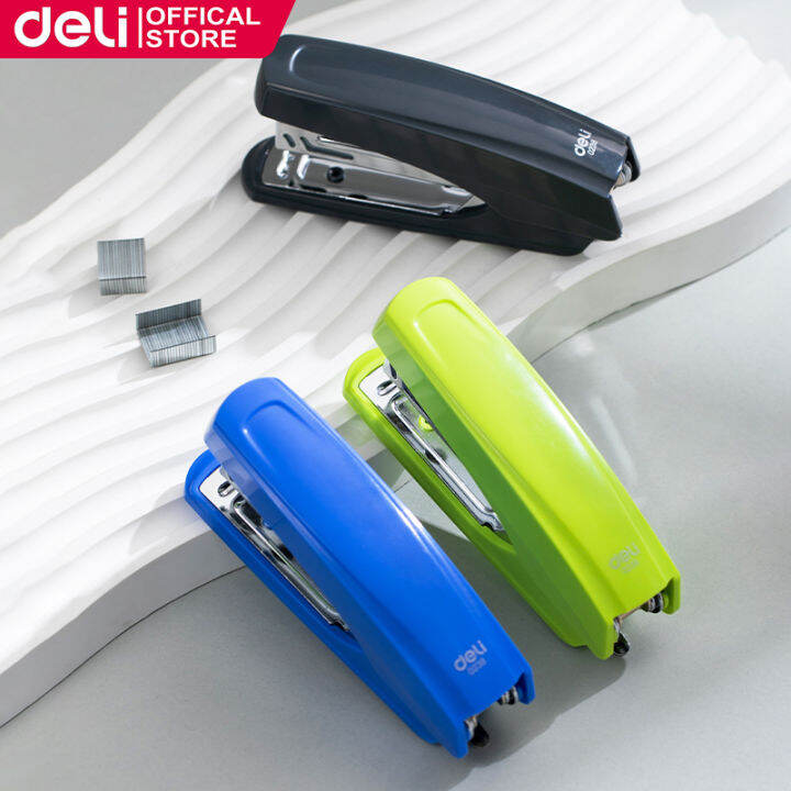 Deli 10# Desktop stapler 15 Sheets (one stapler + 1 box of nails/set) E0238S | Lazada PH