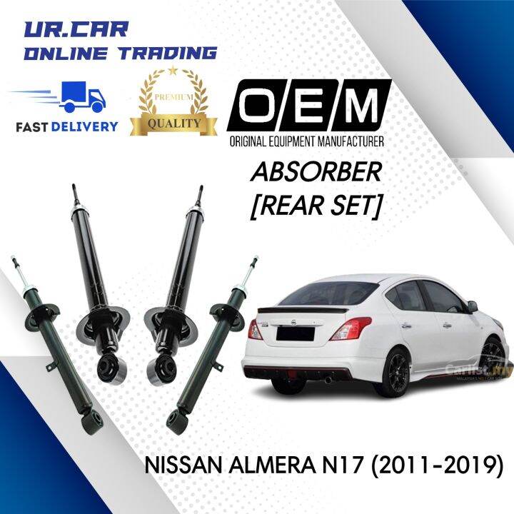 NISSAN ALMERA N17 (2011 - 2019) REAR (BELAKANG) ABSORBER 100% PREMIUM ...