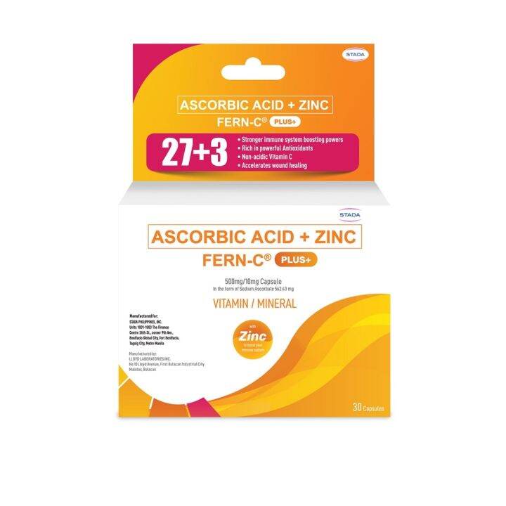 FERN C Plus Ascorbic Acid Zinc 27 3 Capsules | Lazada PH