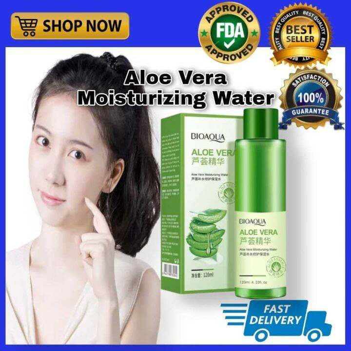 New Trend!! Original BIOAQUA Natural Moisturizing Aloe Vera Moisturizing Repair Water 120ML ...