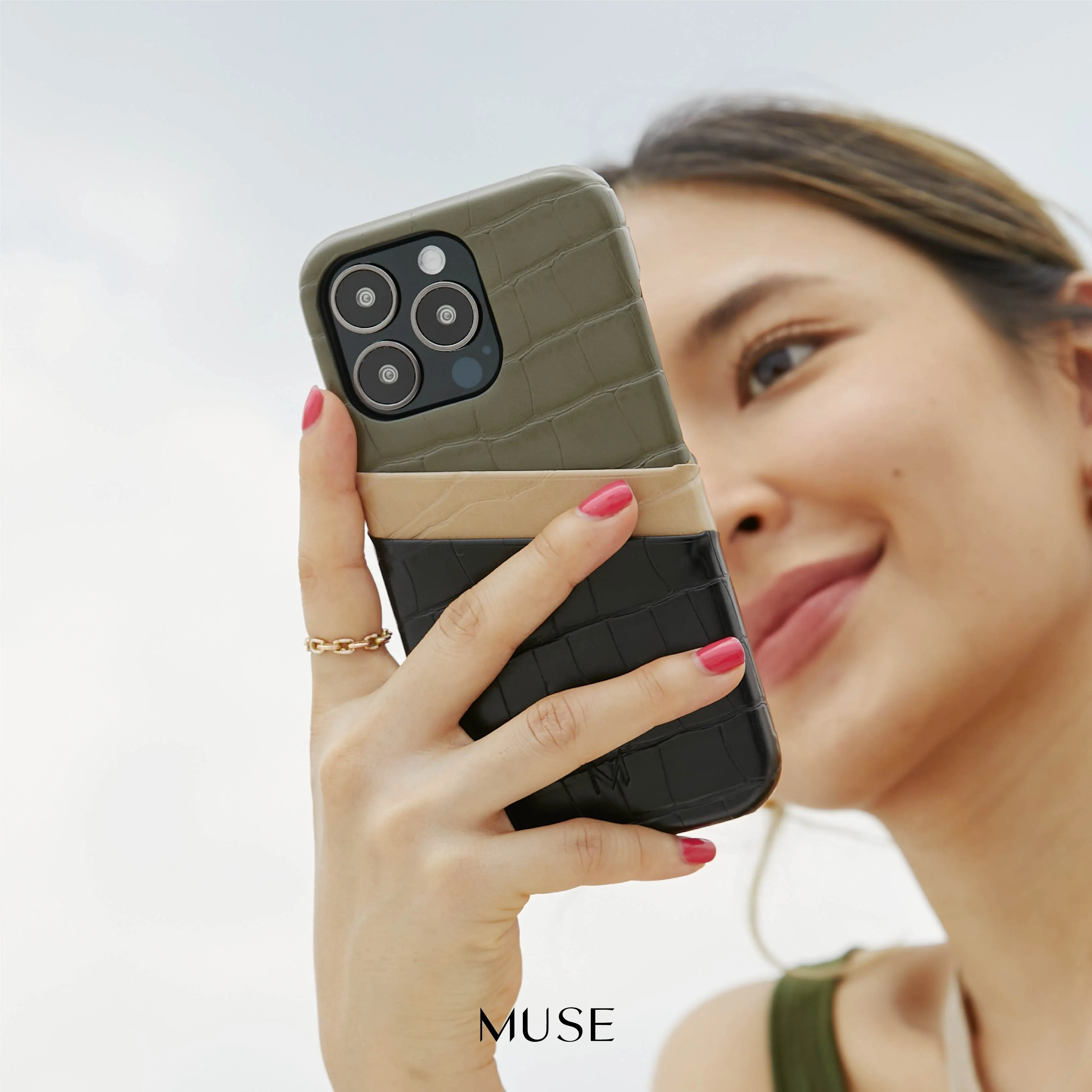 MUSE 3Tone Card Holder Phone Case EARTH TONE Autumn 13 | Thisshop