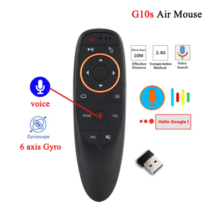 G10 G10S G10SPRO Voice Remote Control 2.4G Wireless Air Mouse Gyroscope ...