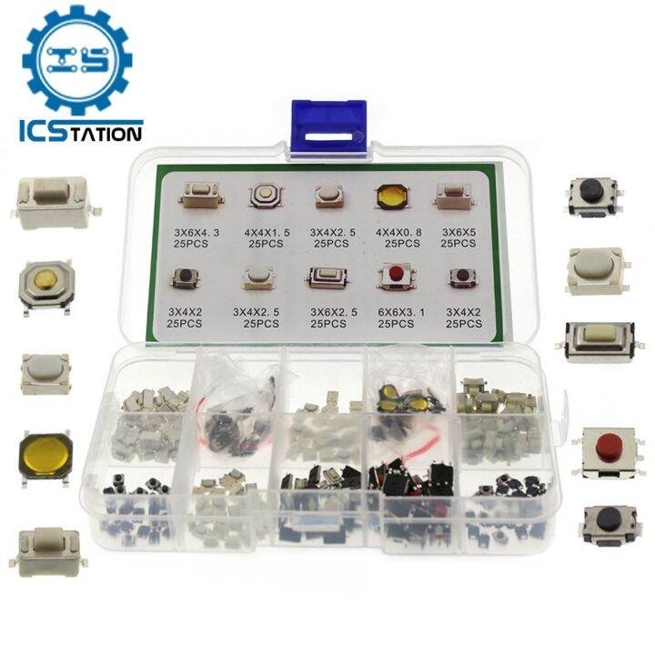 1000Pcs 10 Kinds SMT SMD Patch Button Switch 2Pin 4Pin Car Remote ...