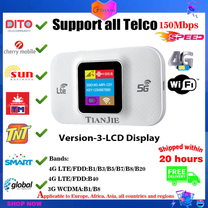 Wifi Router 4G Sim Card Pocket Wireless Wifi Mini Modem FDD/TDD Signal ...