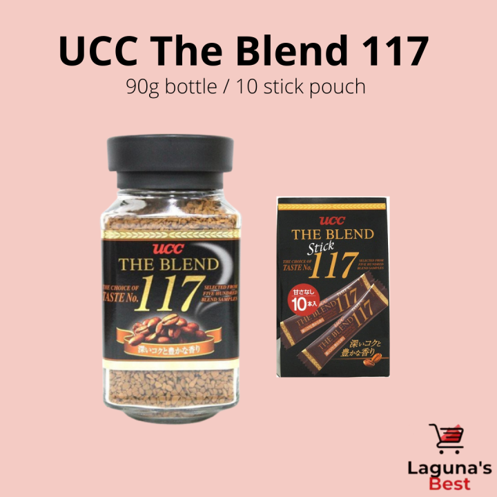 UCC The Blend 117 Instant Coffee 90g bottle / 10 stick pouch – Made in Japan | Lazada PH