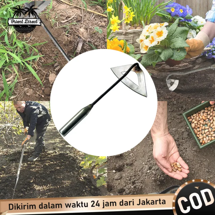Cangkul Kecil Mini Portable Berkebun Besi Cangkul Pacul Garuk Gali ...